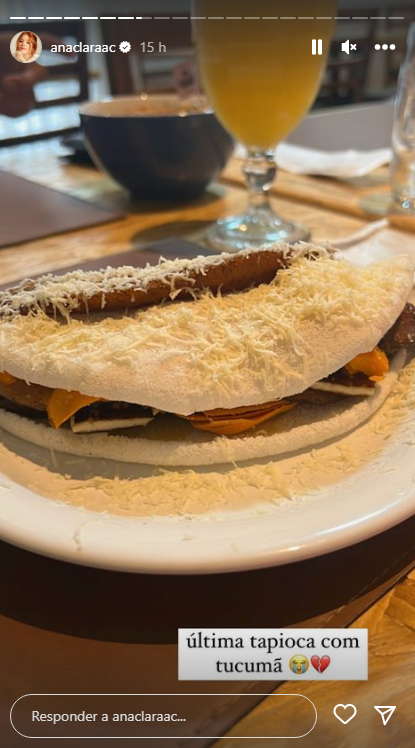 Pirarucu, tapioca com tucumã e shot, o fim das férias de Ana Clara em ...